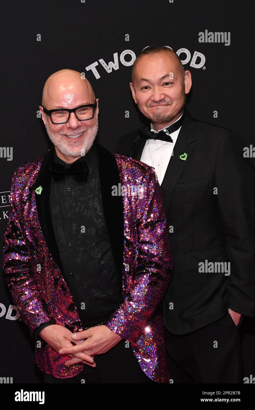 New York, USA. 25th Apr, 2023. Ron Ben-Israel and Hiroyuki Aihara ...