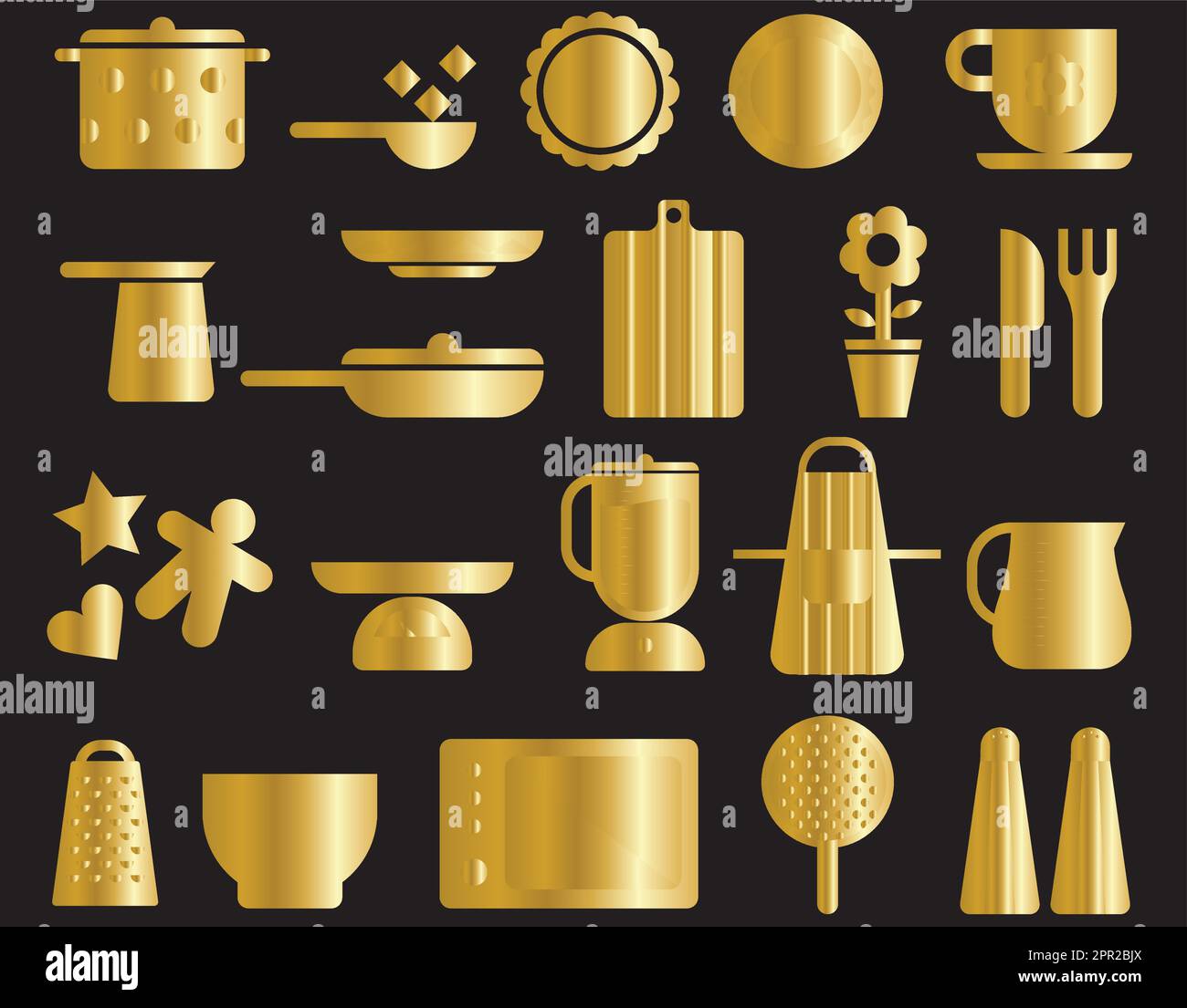 Black iron pot gold Stock Vector Images - Alamy