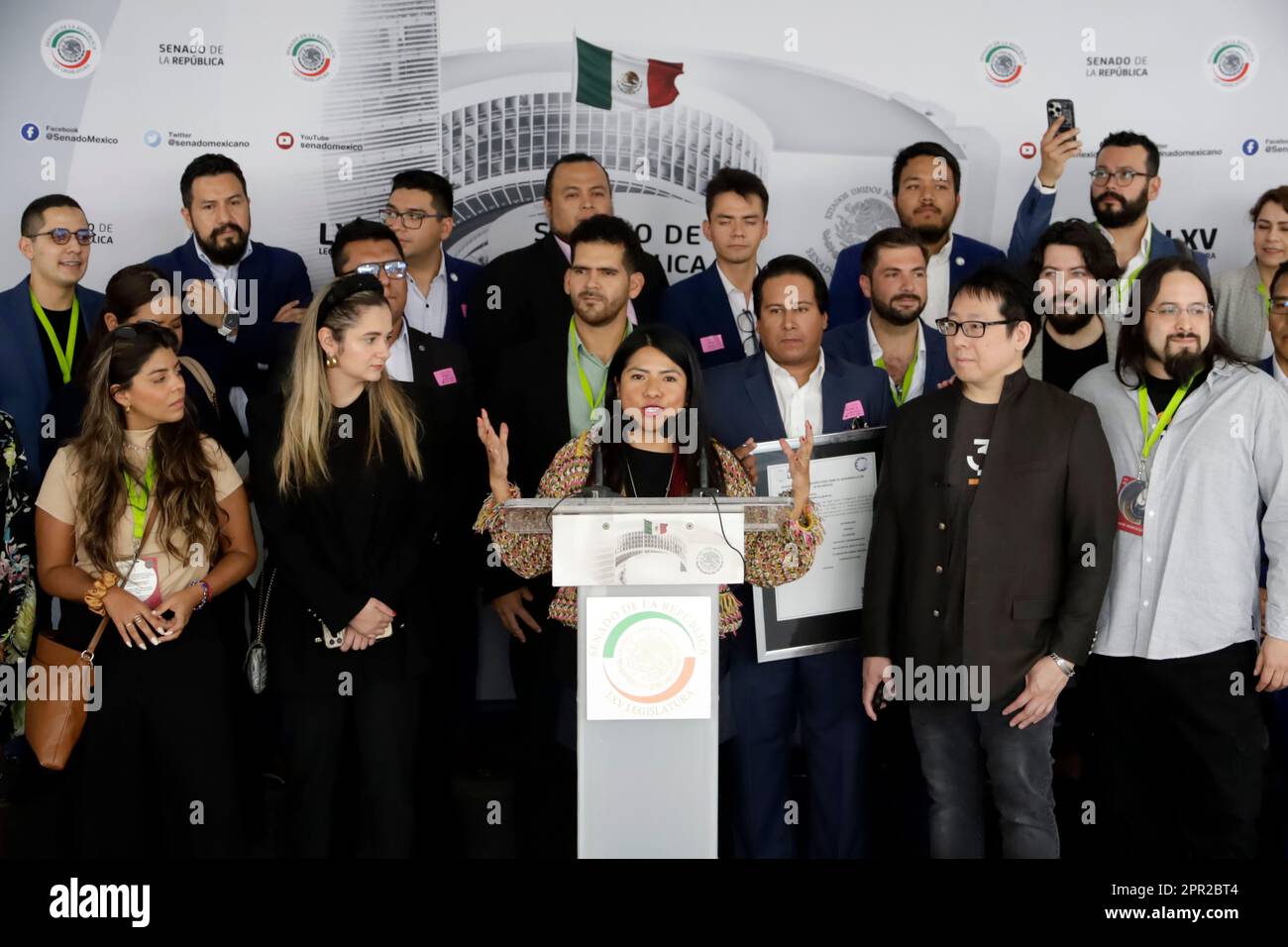 Non Exclusive: April 25, 2023, Mexico City, Mexico: Senator Indira ...