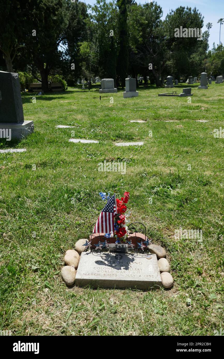 Los Angeles, California, USA 22nd April 2023 Actor Walter H. Long Grave ...