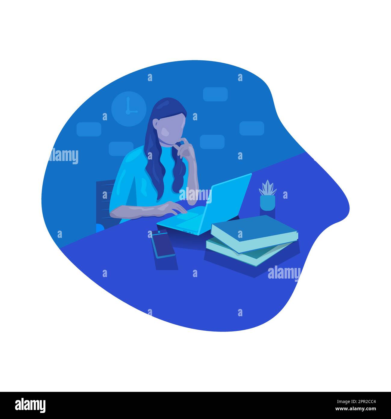 Woman illustration Cut Out Stock Images & Pictures - Alamy