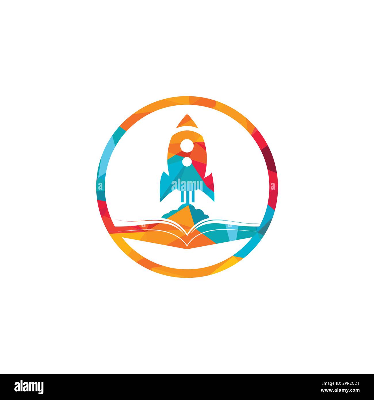 Rocket book vector logo design. Fast eBook logo template design vector ...