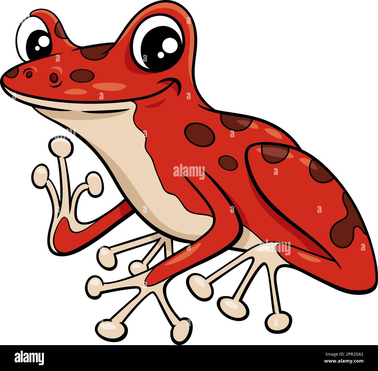 poison dart frog animal character cartoon illustration Stock Vector ...