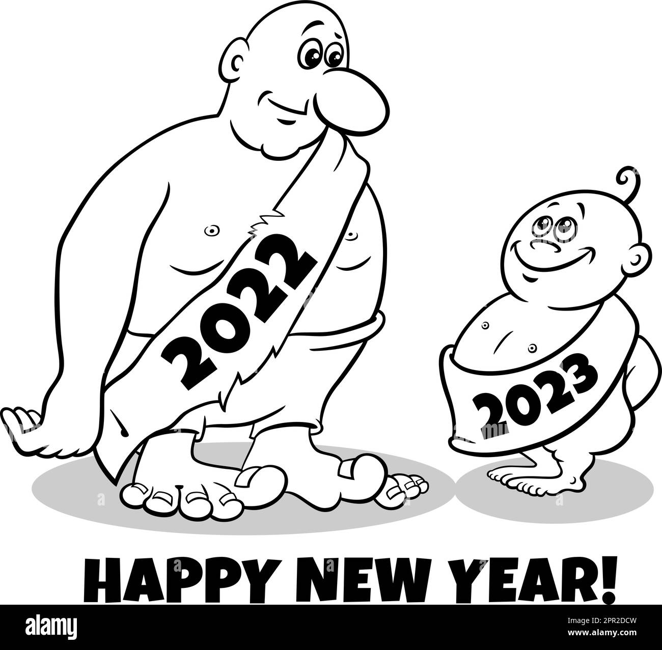 Baby new year Black and White Stock Photos & Images - Alamy