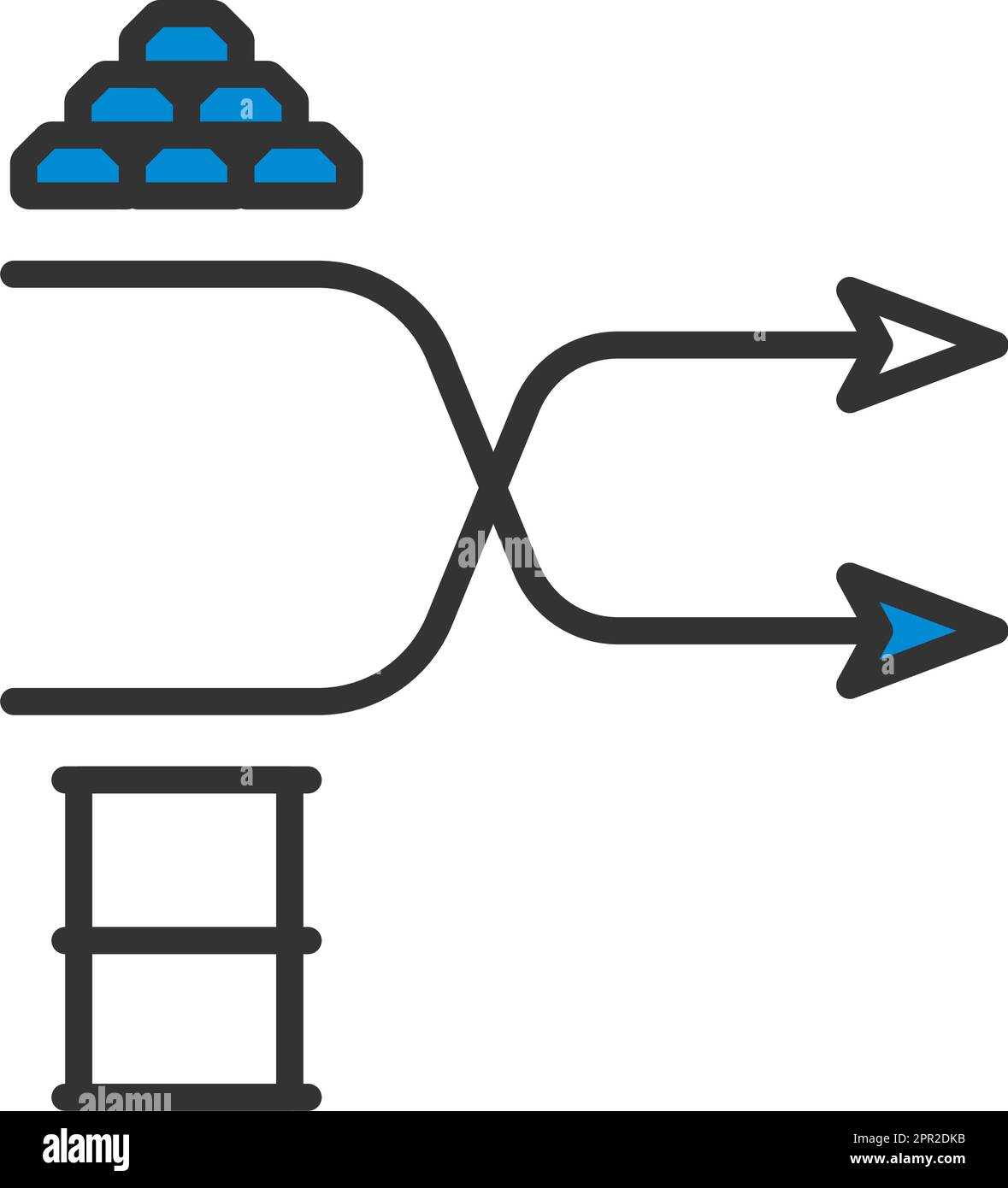 Comparison diagram color icon Cut Out Stock Images & Pictures - Alamy