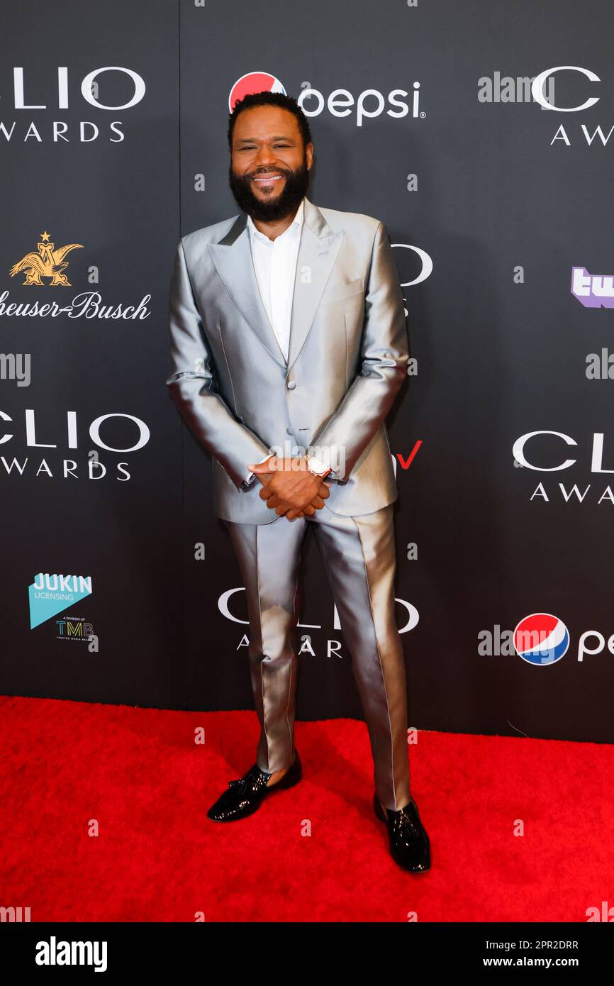 IMAGE DISTRIBUTED FOR 2023 CLIO AWARDS - Anthony Anderson seen at the Clio Awards at Gotham Hall ...
