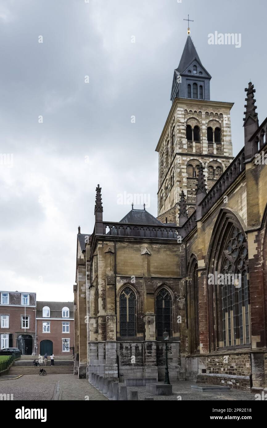 View of the Basilica of Saint Servatius, a Roman Catholic church ...
