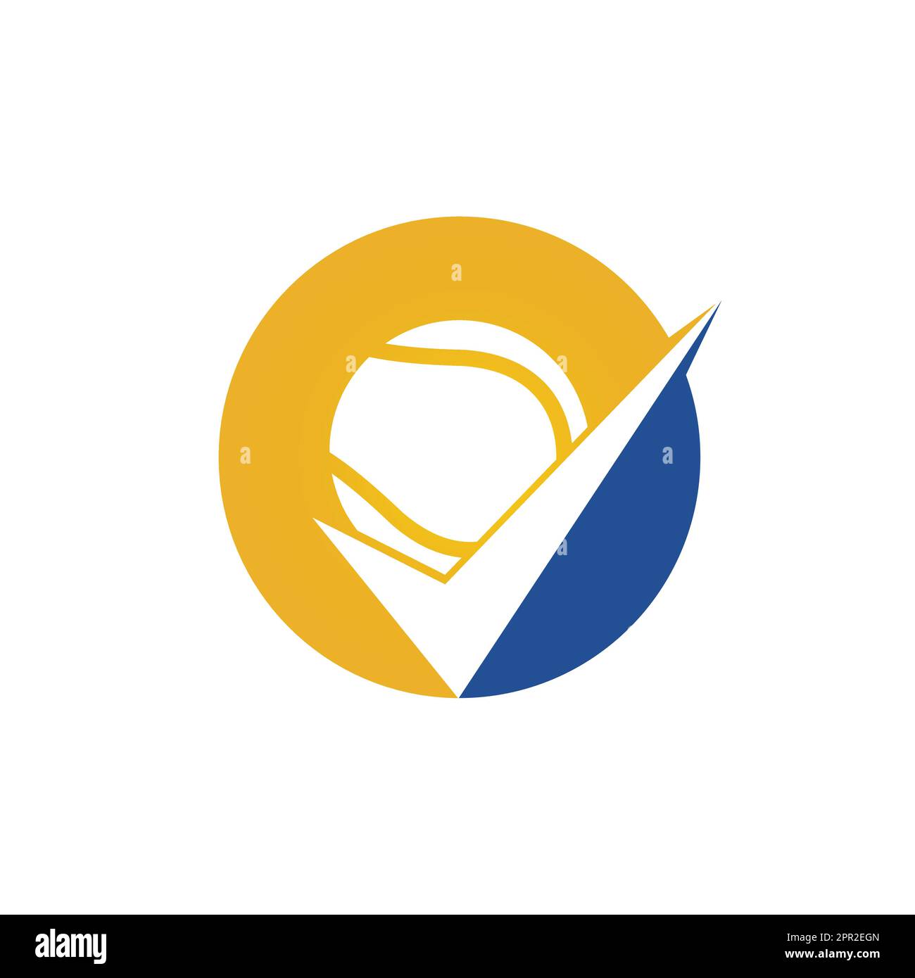 Check Tennis vector logo design. Tennis ball and tick icon logo Stock ...