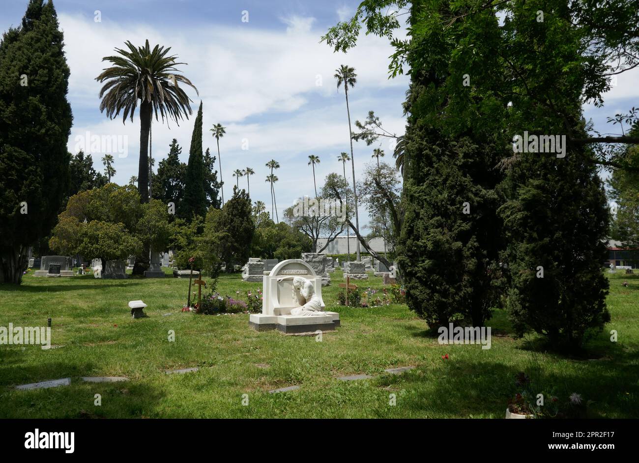 Los Angeles, California, USA 22nd April 2023 Frederick W. Blanchard Grave at Hollywood Forever ...