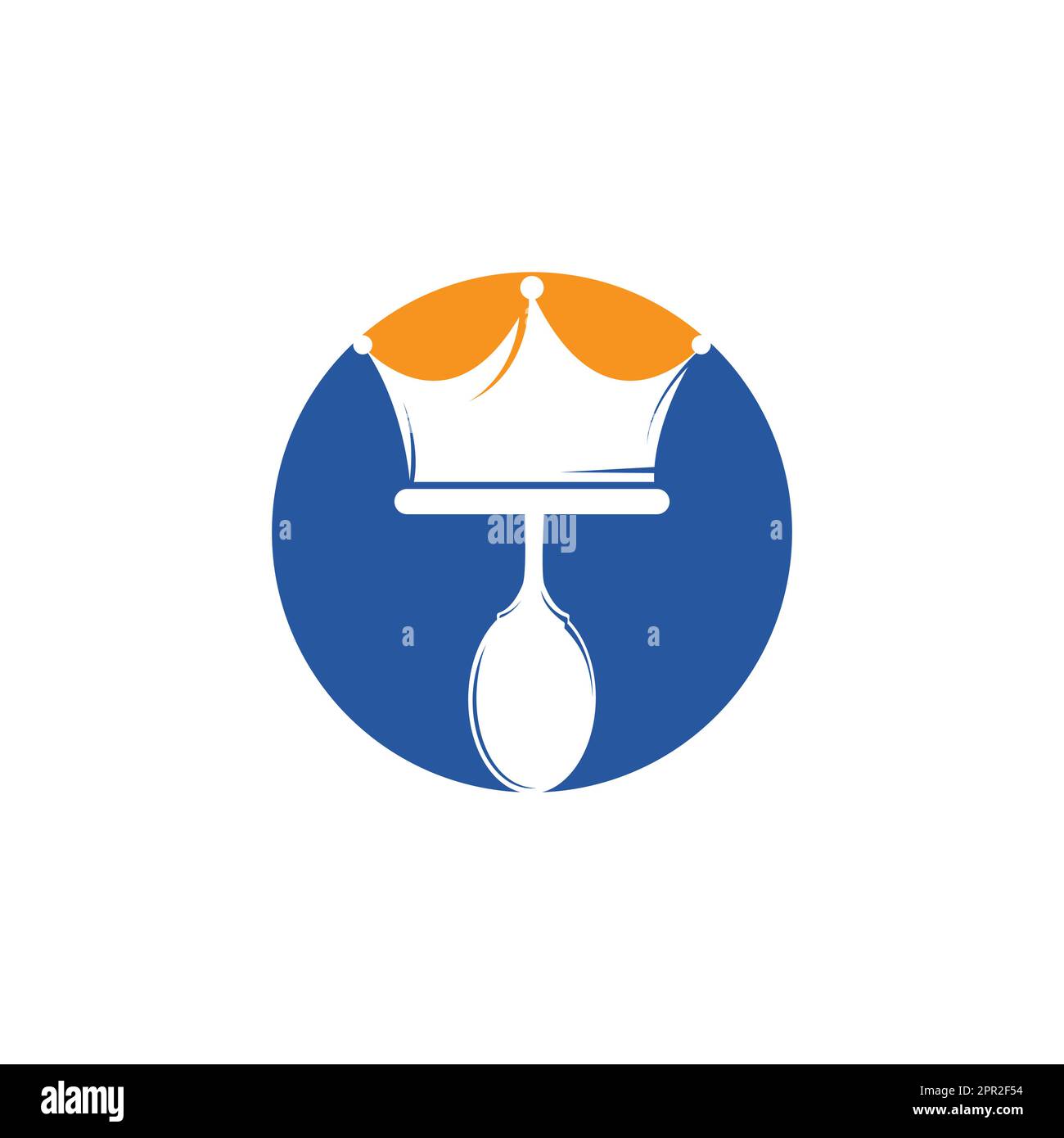 King Food vector logo design. Spoon with crown for Restaurant logo ...