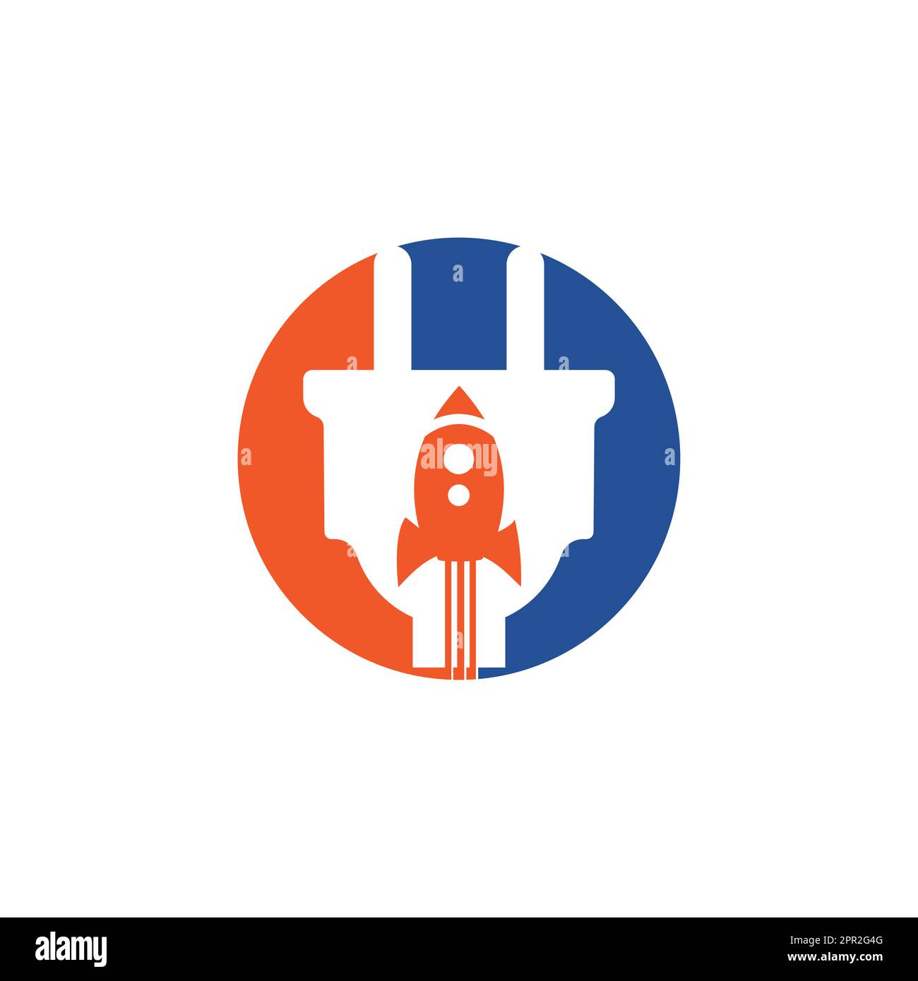 Electric plug and rocket vector logo design. Fast charging logo design ...