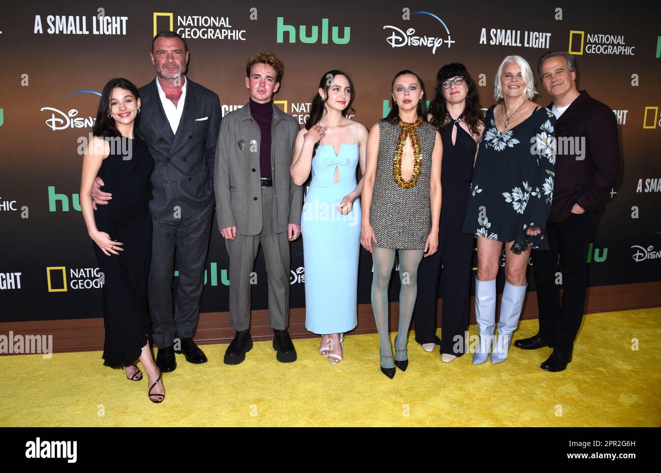 April 25, 2023, New York, New York, USA: Billie Boullet, Liev Schreiber ...