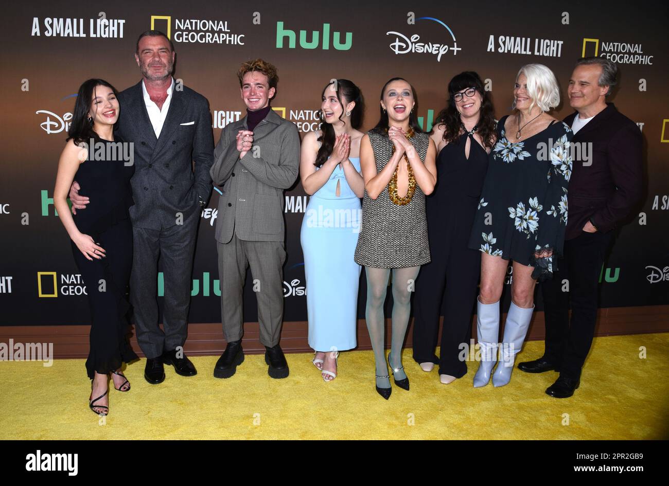 April 25, 2023, New York, New York, USA: Billie Boullet, Liev Schreiber ...