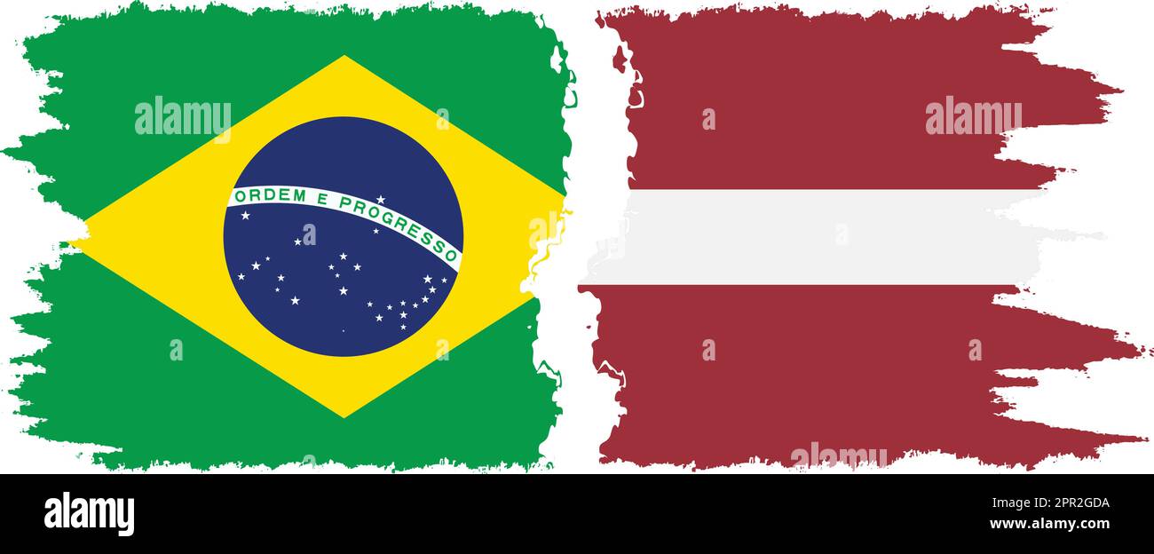 Latvia brazil flag Stock Vector Images - Alamy