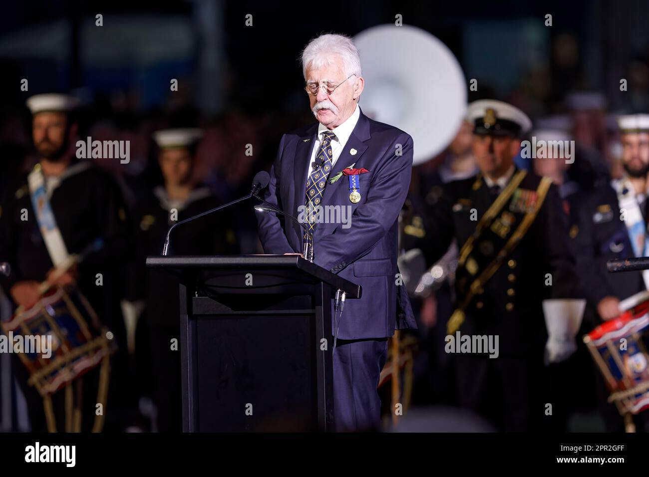 Sydney, Australia. 25th Apr, 2023. Gareth McCray begins the Dawn ...