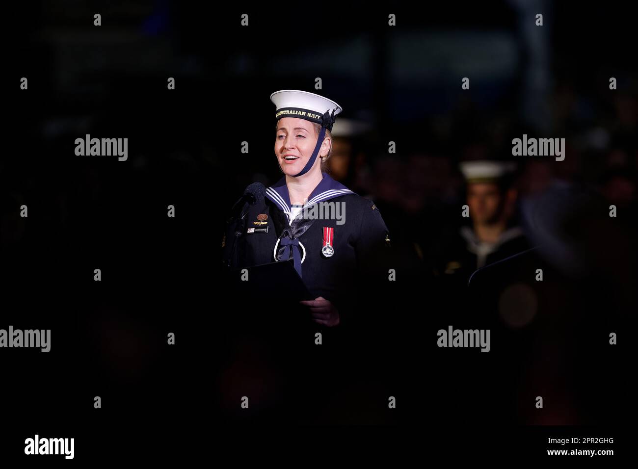 Sydney, Australia. 25th Apr, 2023. Leading Seaman Kirsten Robinson ...