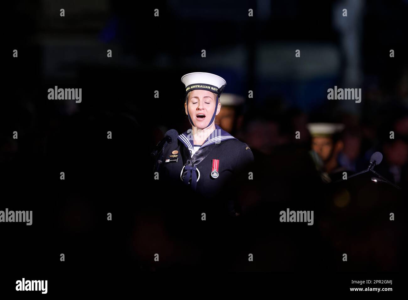 Sydney, Australia. 25th Apr, 2023. Leading Seaman Kirsten Robinson ...