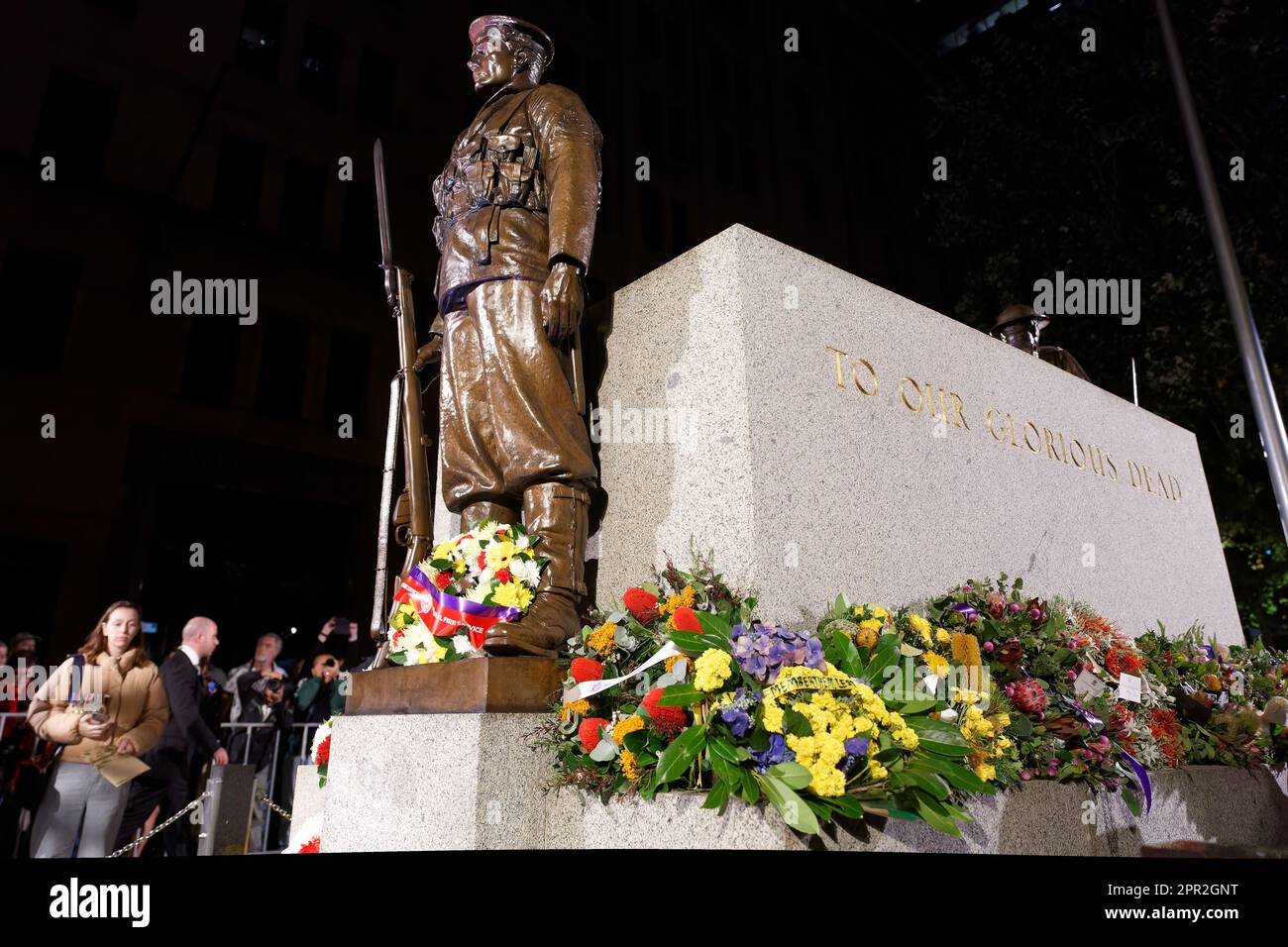 Sydney, Australia. 25th Apr, 2023. A general view of the cenotaph after ...