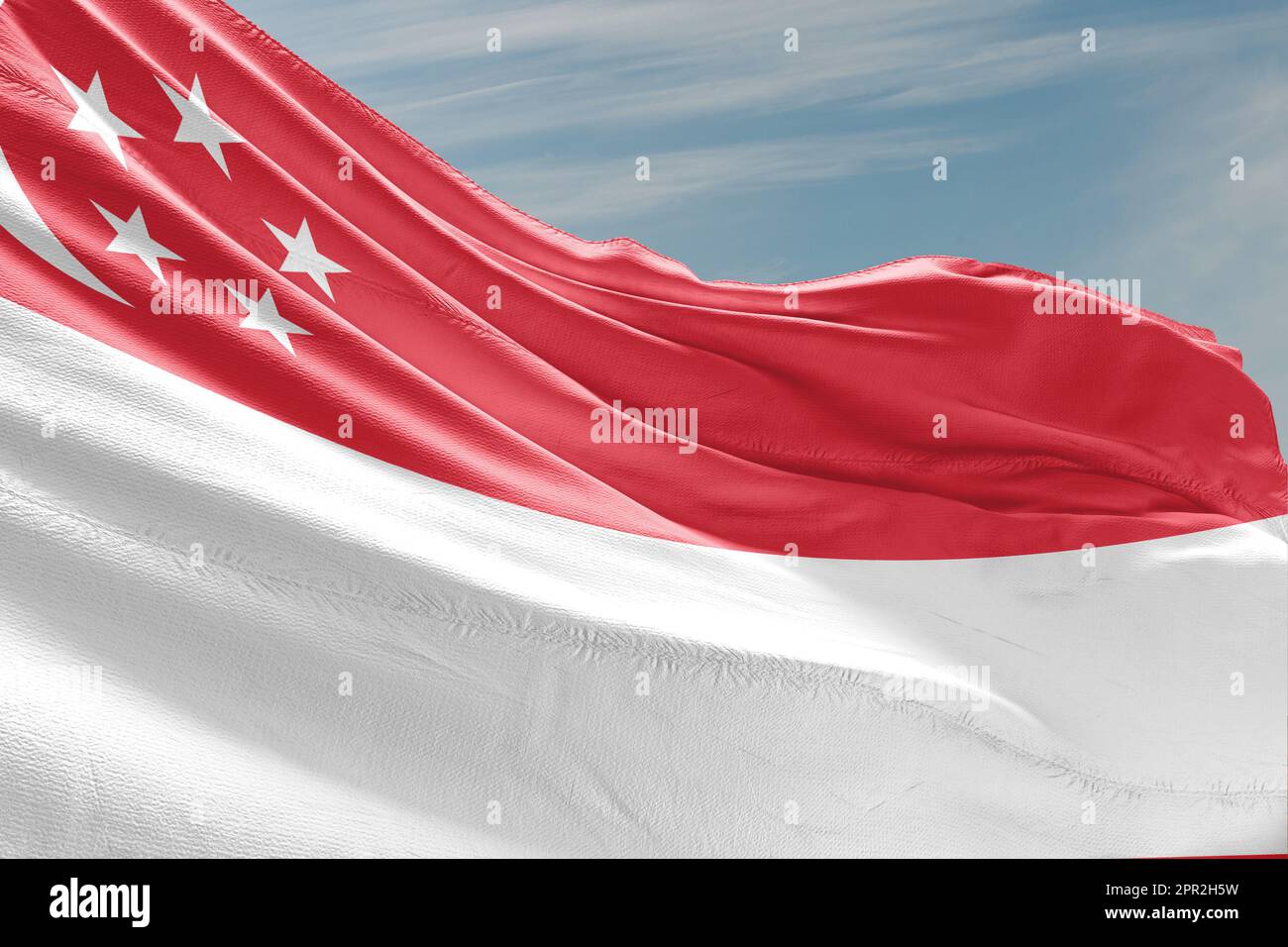 Flag of Singapore Unitary dominant-party parliamentary republic Stock ...