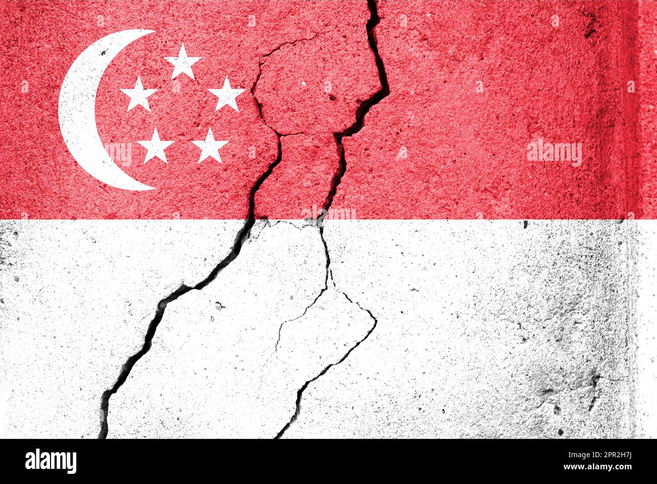 Flag of Singapore Unitary dominant-party parliamentary republic Stock ...