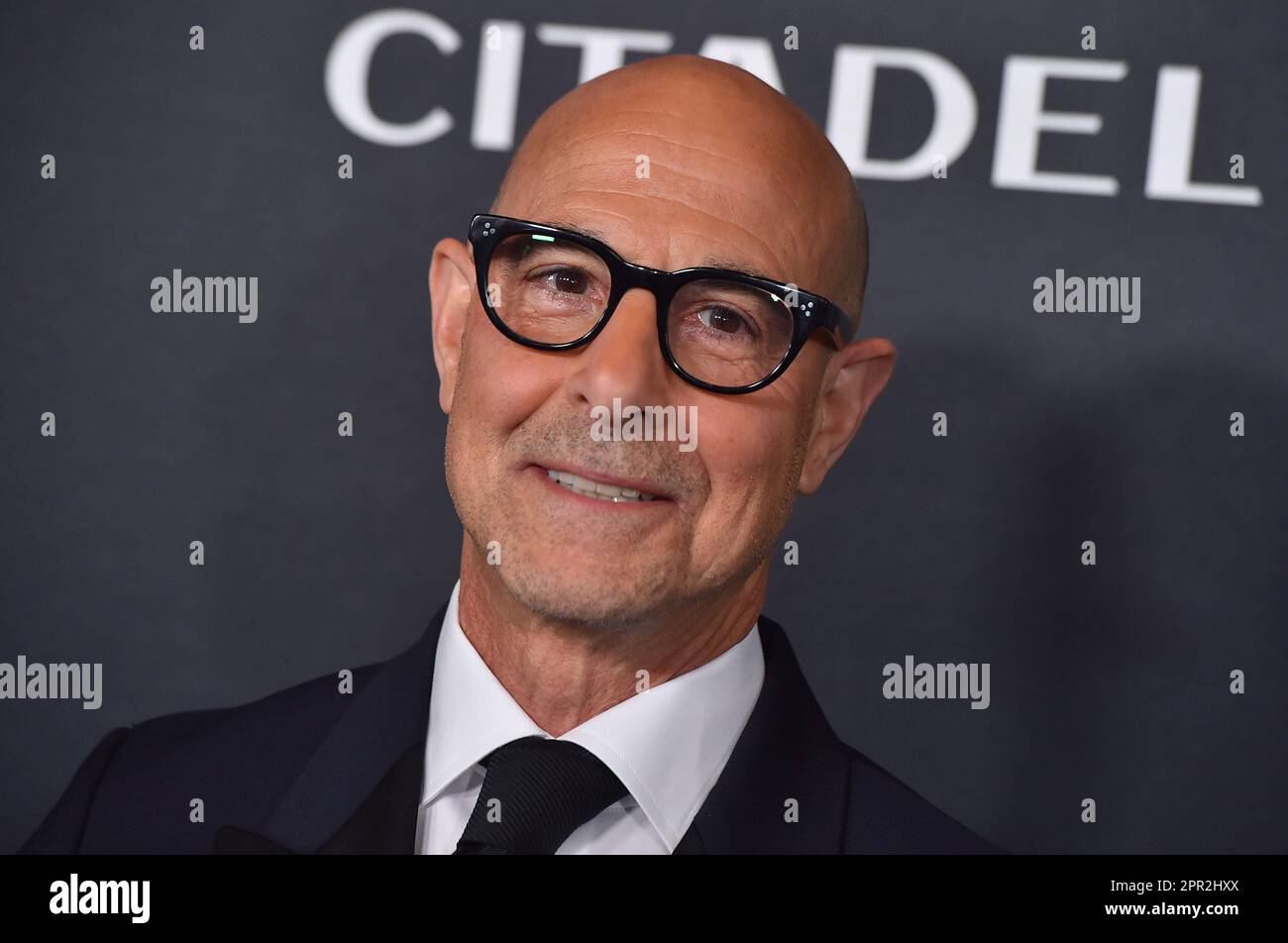 Stanley Tucci arrives at a Los Angeles fan screening of "Citadel ...