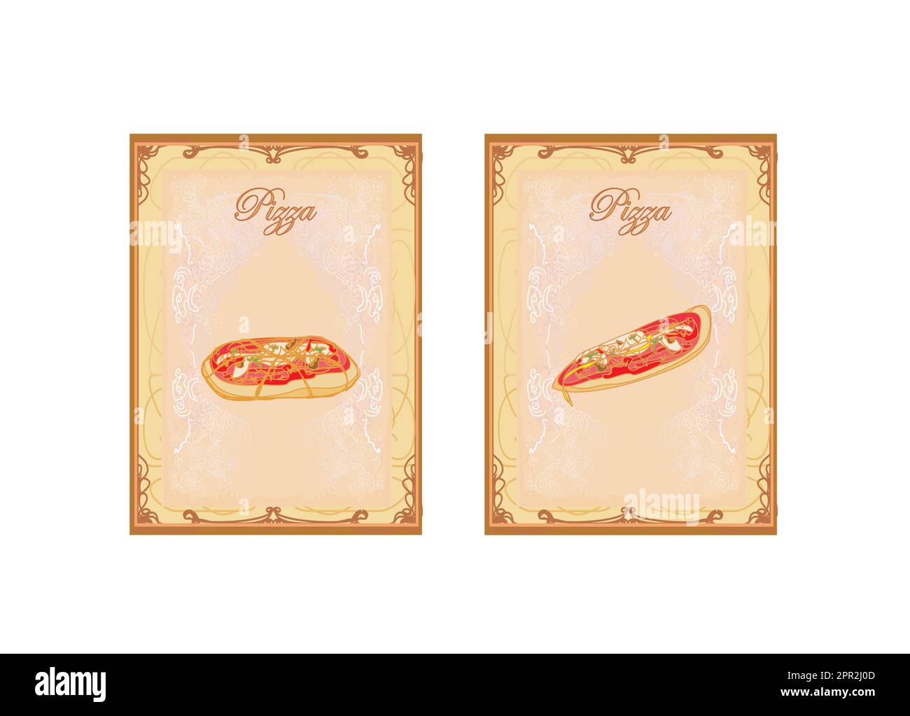 Pizza Menu card set Stock Vector Image & Art - Alamy