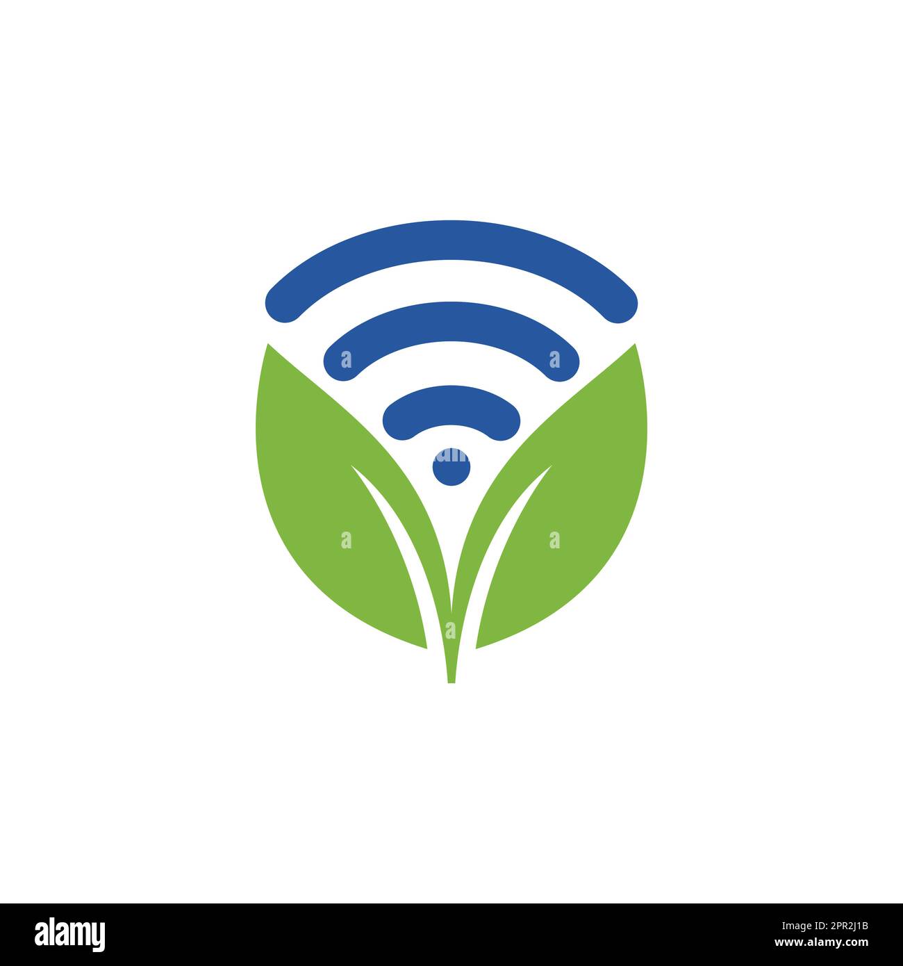Leaf nature wifi vector logo design Stock Vector Image & Art - Alamy