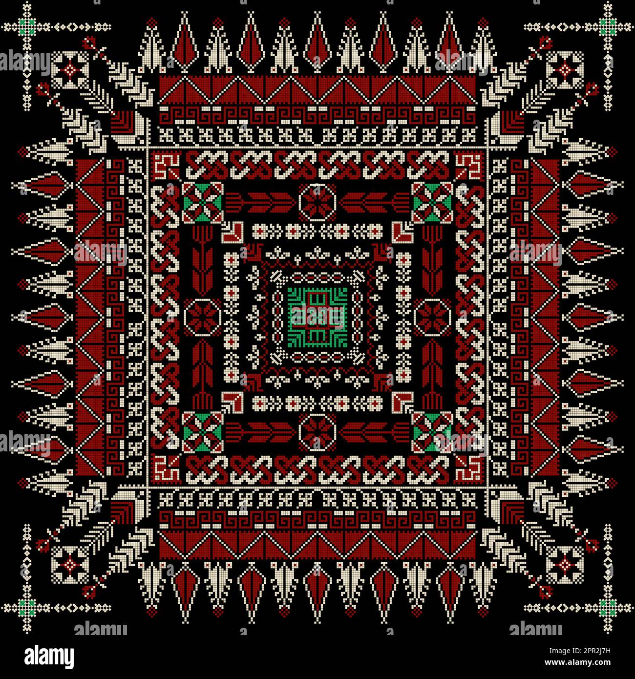 Tatreez pattern 13 Stock Vector Image & Art - Alamy