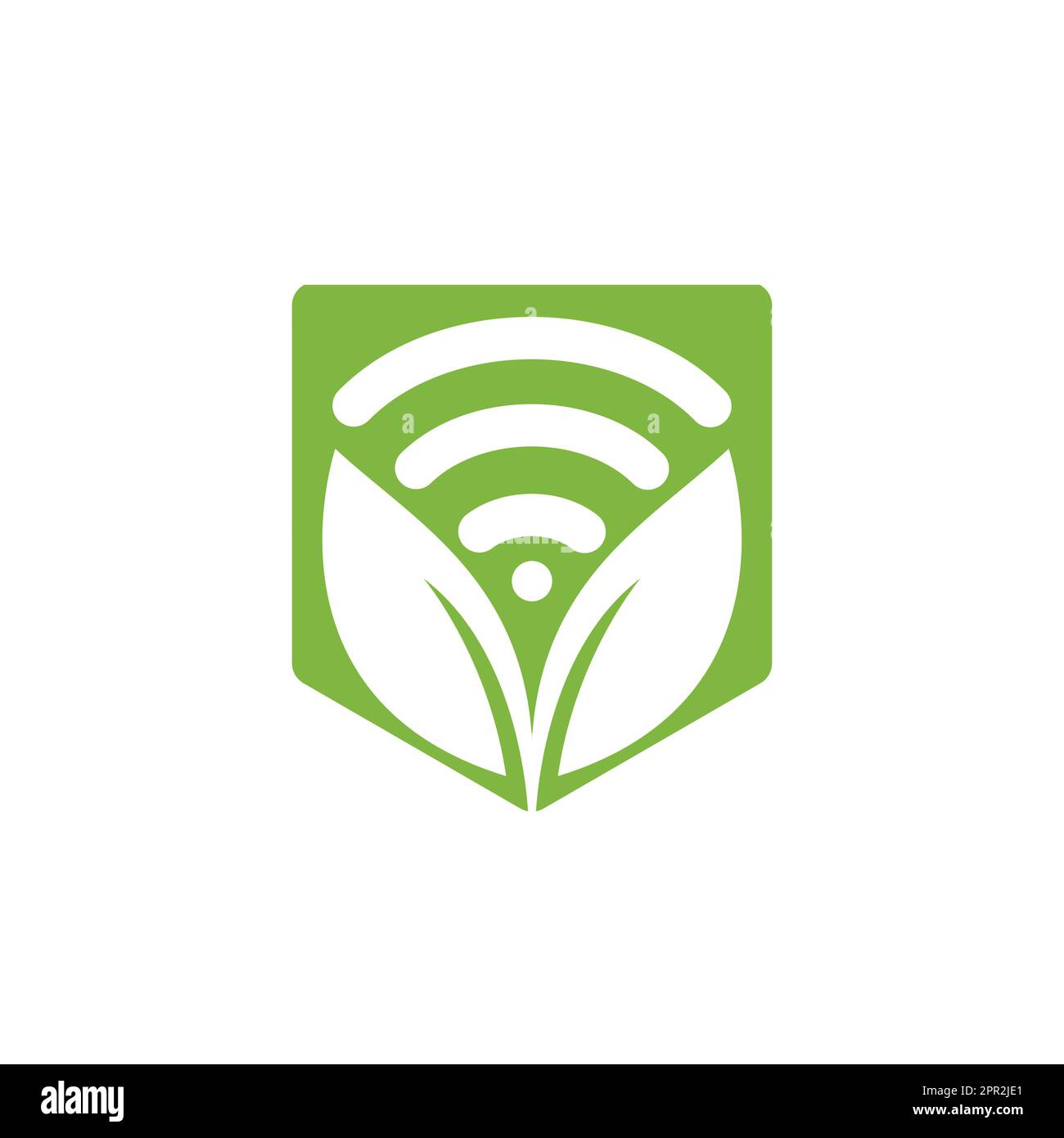 Leaf nature wifi vector logo design Stock Vector Image & Art - Alamy