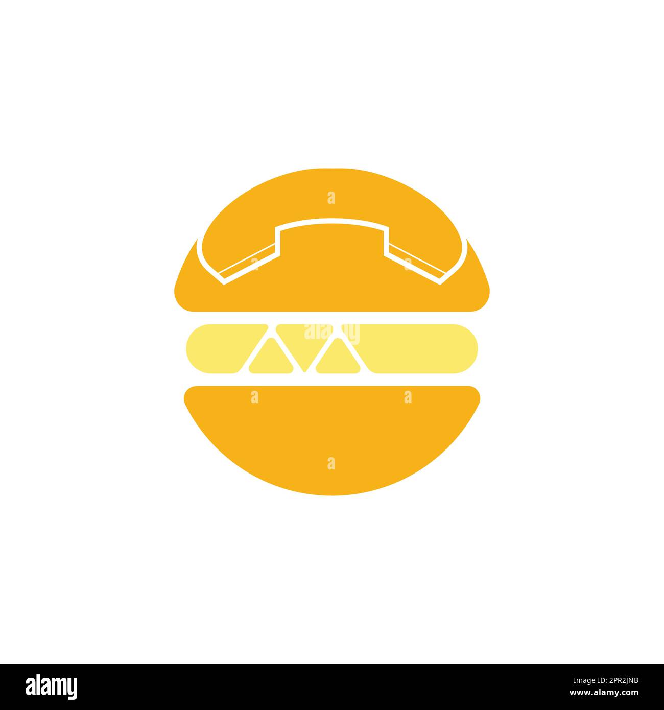 Food call logo design. Burger delivery logo concept. Hamburger and ...