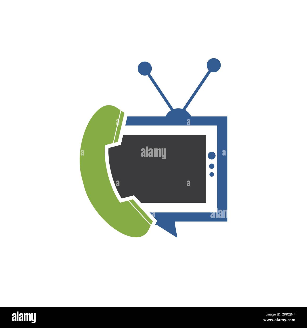 Television Phone Call Logo Template Design Stock Vector Image & Art - Alamy