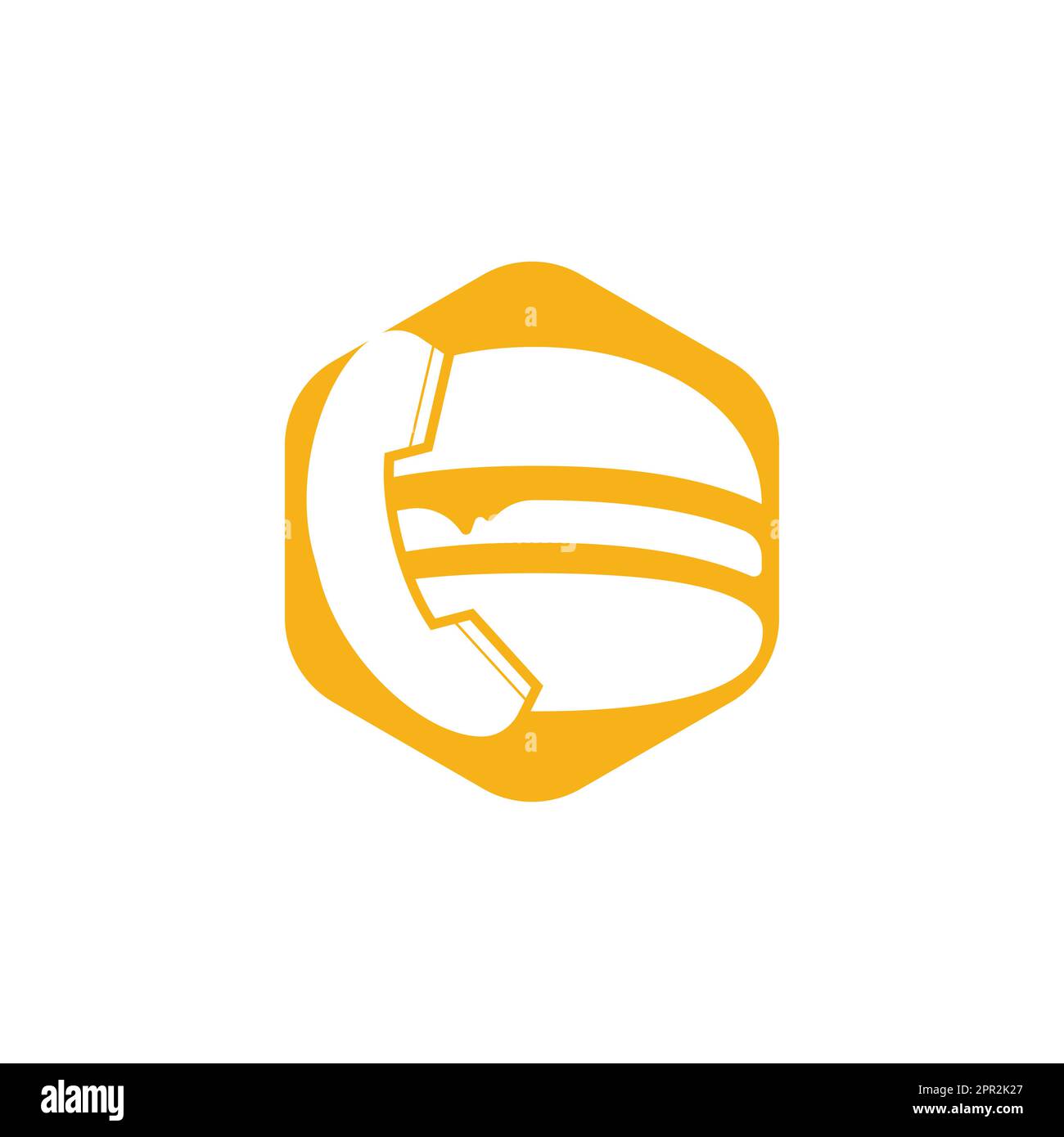 Food call logo design. Burger delivery logo concept. Hamburger and ...
