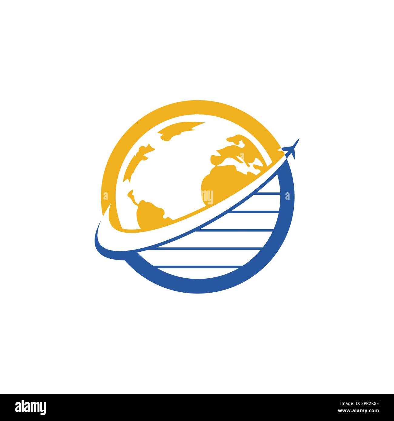 Travel world vector logo design template. Airplane and world symbol or ...