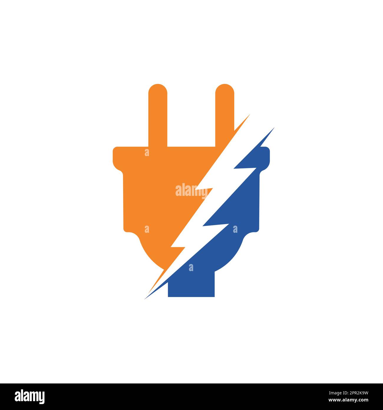 Electrical Plug And Thunderbolt Vector Logo Design Power Energy Symbol Stock Vector Image And Art