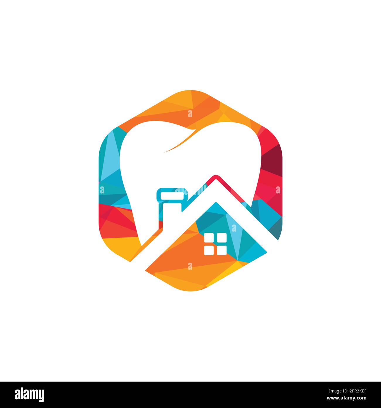 Tooth house vector logo design. Dental house icon logo design Stock ...