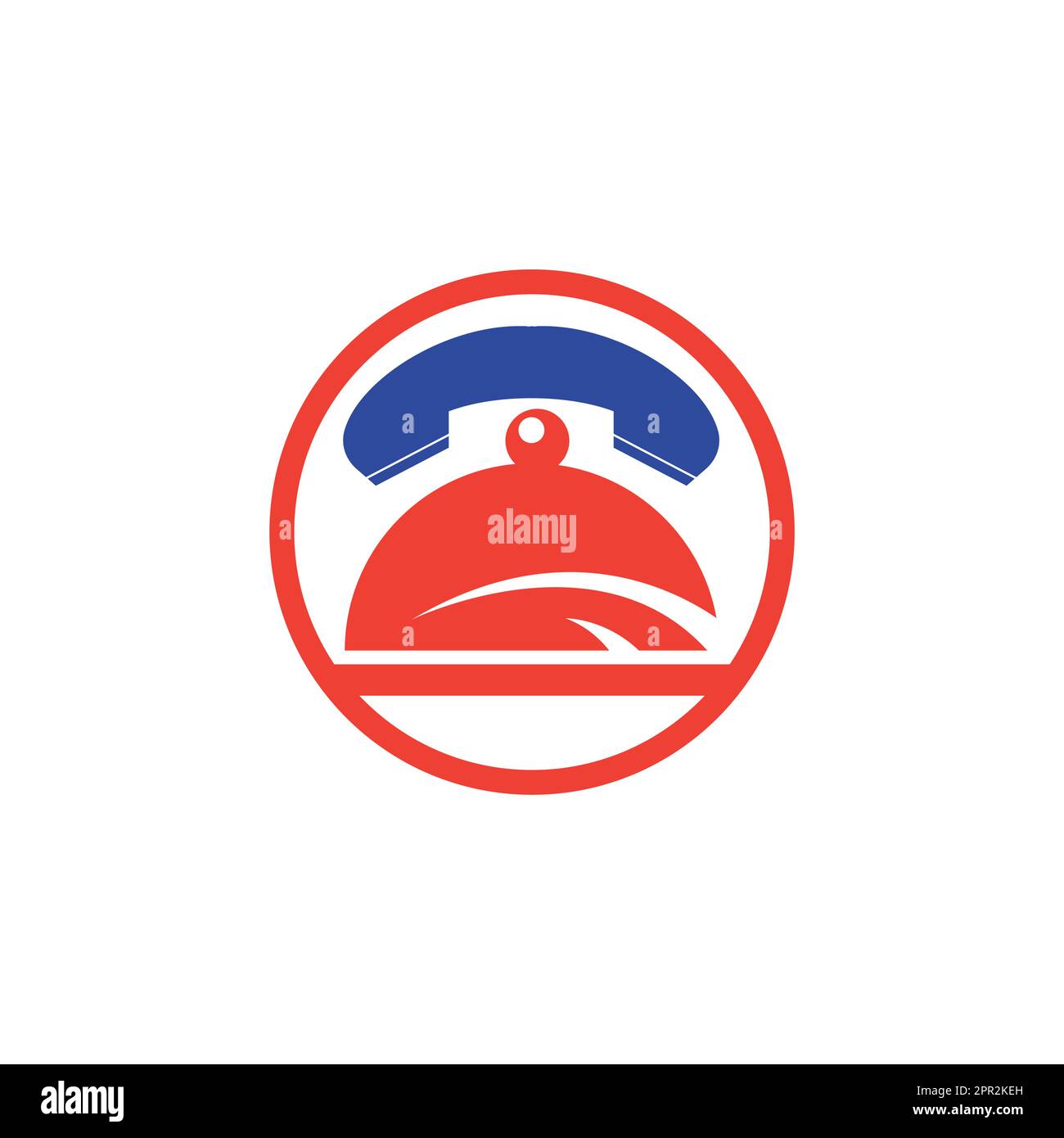 Call food vector logo design. Food delivery service logo concept Stock ...