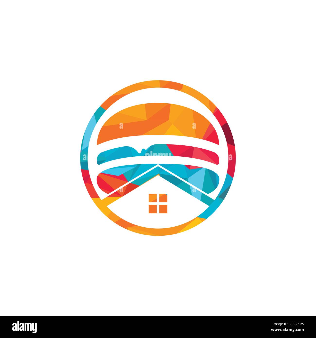 Burger house vector logo design. American classic burger house logo ...