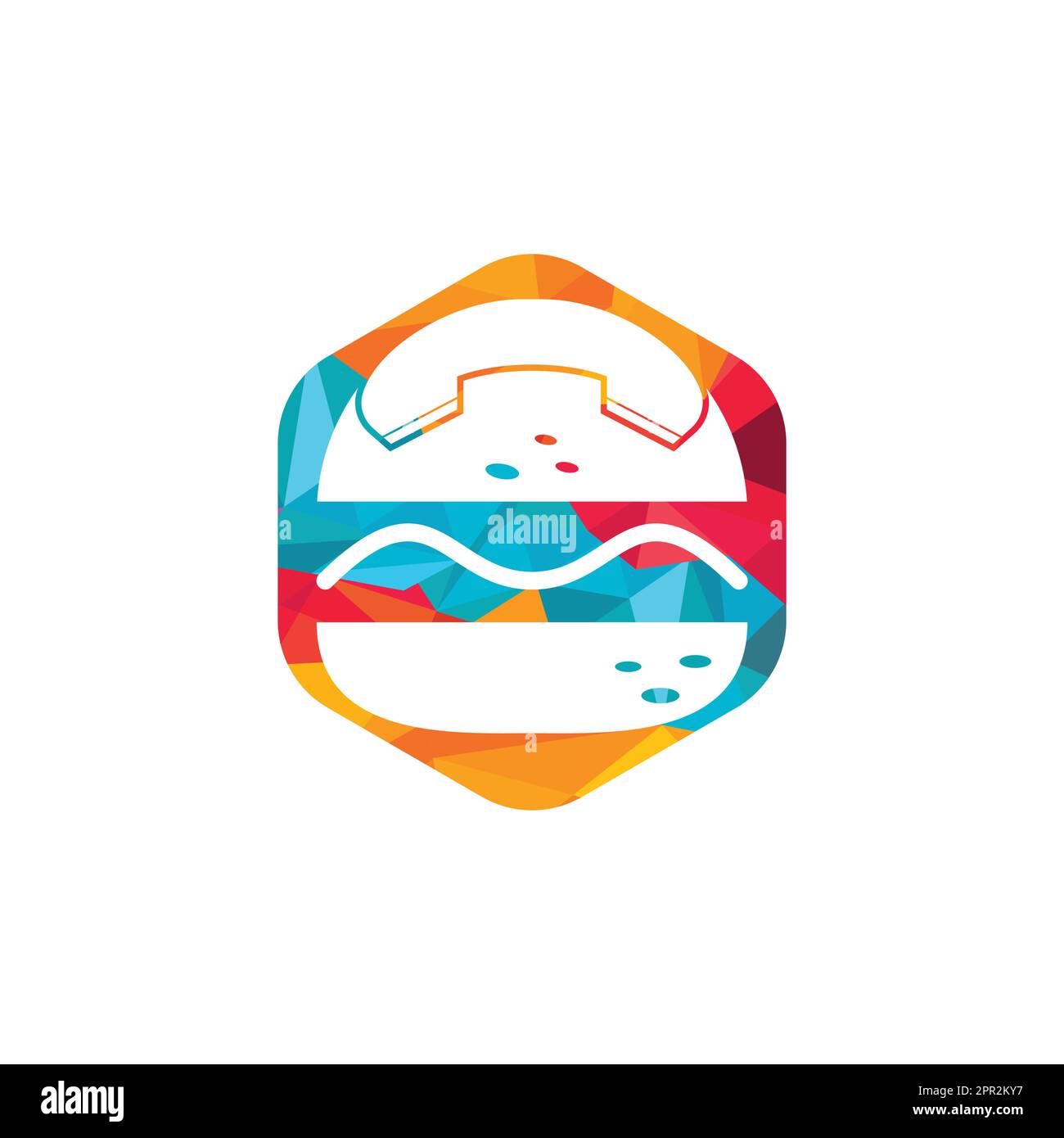 Food call logo design. Burger delivery logo concept. Hamburger and ...