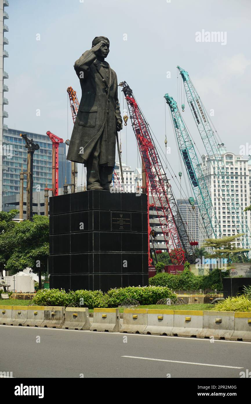 Jenderal Soedirman Statue Jakarta Stock Photo - Alamy