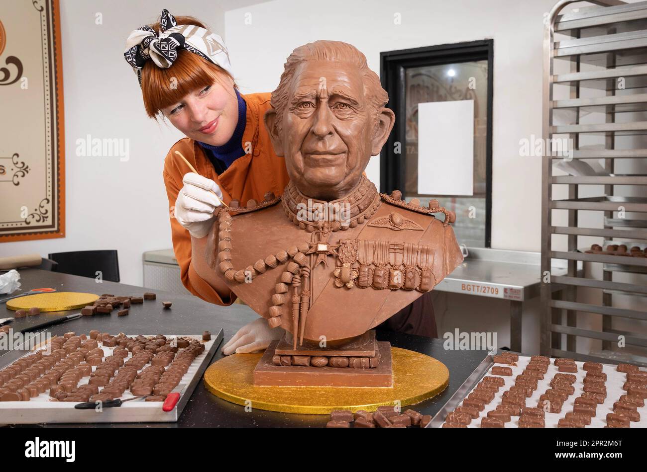 EDITORIAL USE ONLY Chocolatier Jennifer Lindsey-Clarke adds the ...