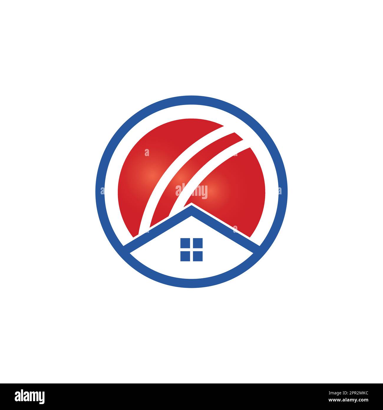 Cricket home vector logo design. Cricket place logo concept Stock ...