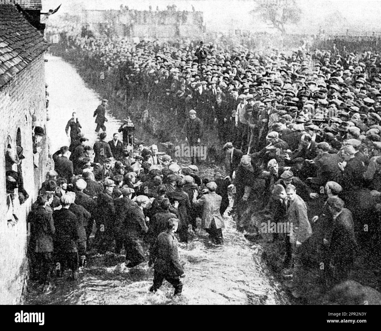 Royal Shrovetide Football Match, Ashbourne, early 1900s Stock Photo - Alamy