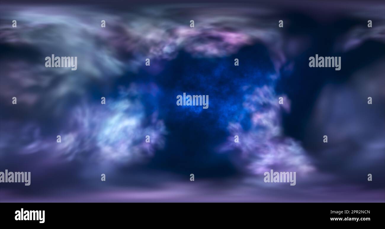 Abstract waves of iridescent glowing energy magical cosmic galactic ...