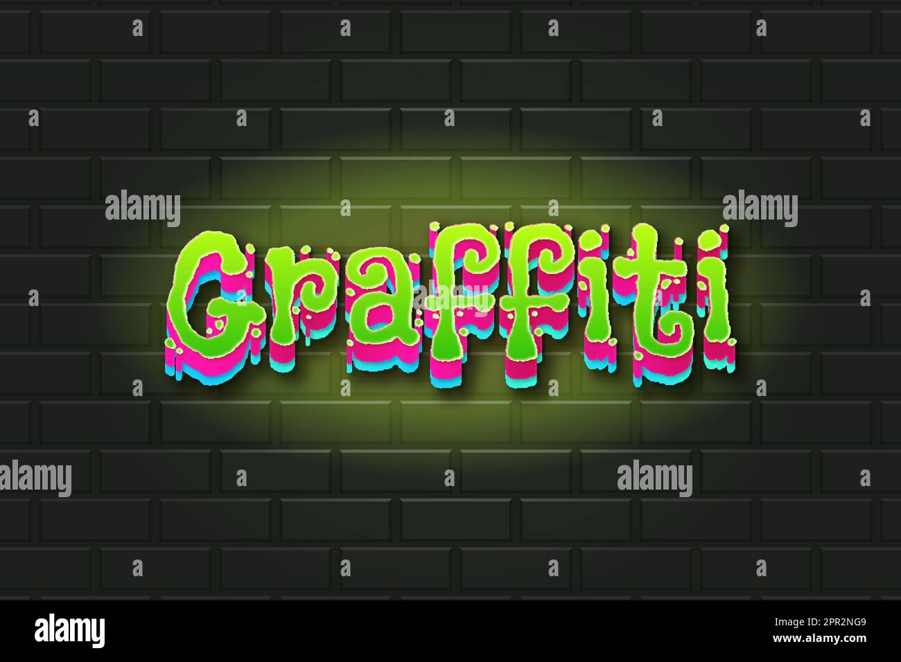 3d graffiti wall art Stock Vector Images - Alamy