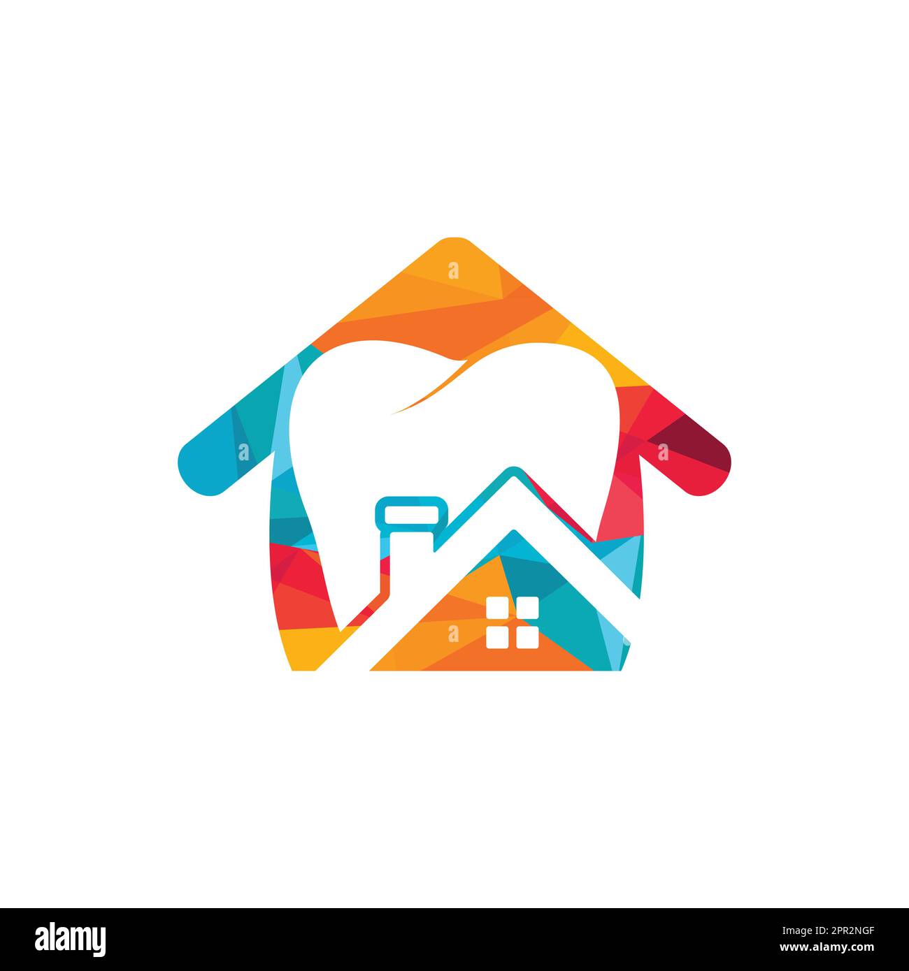 Tooth house vector logo design. Dental house icon logo design Stock ...