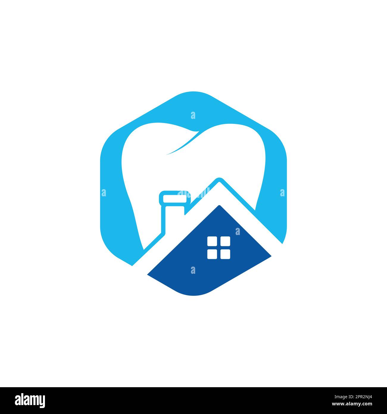 Tooth house vector logo design. Dental house icon logo design Stock ...