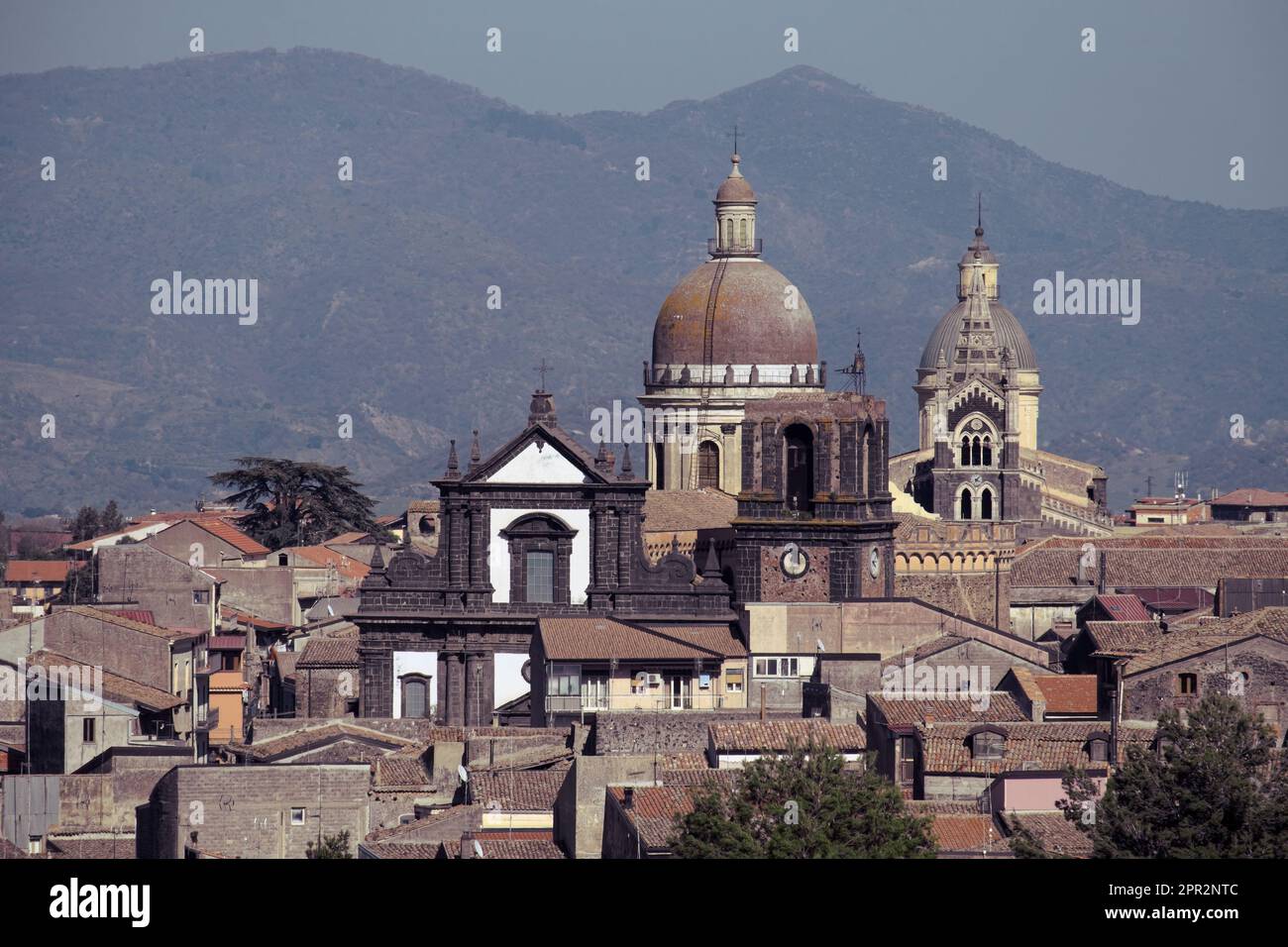 church of San Martino and Basilica di Santa Maria in the medieval town ...