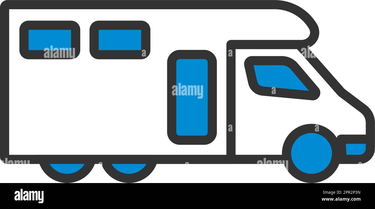 Auto camping icon outline hi-res stock photography and images - Alamy