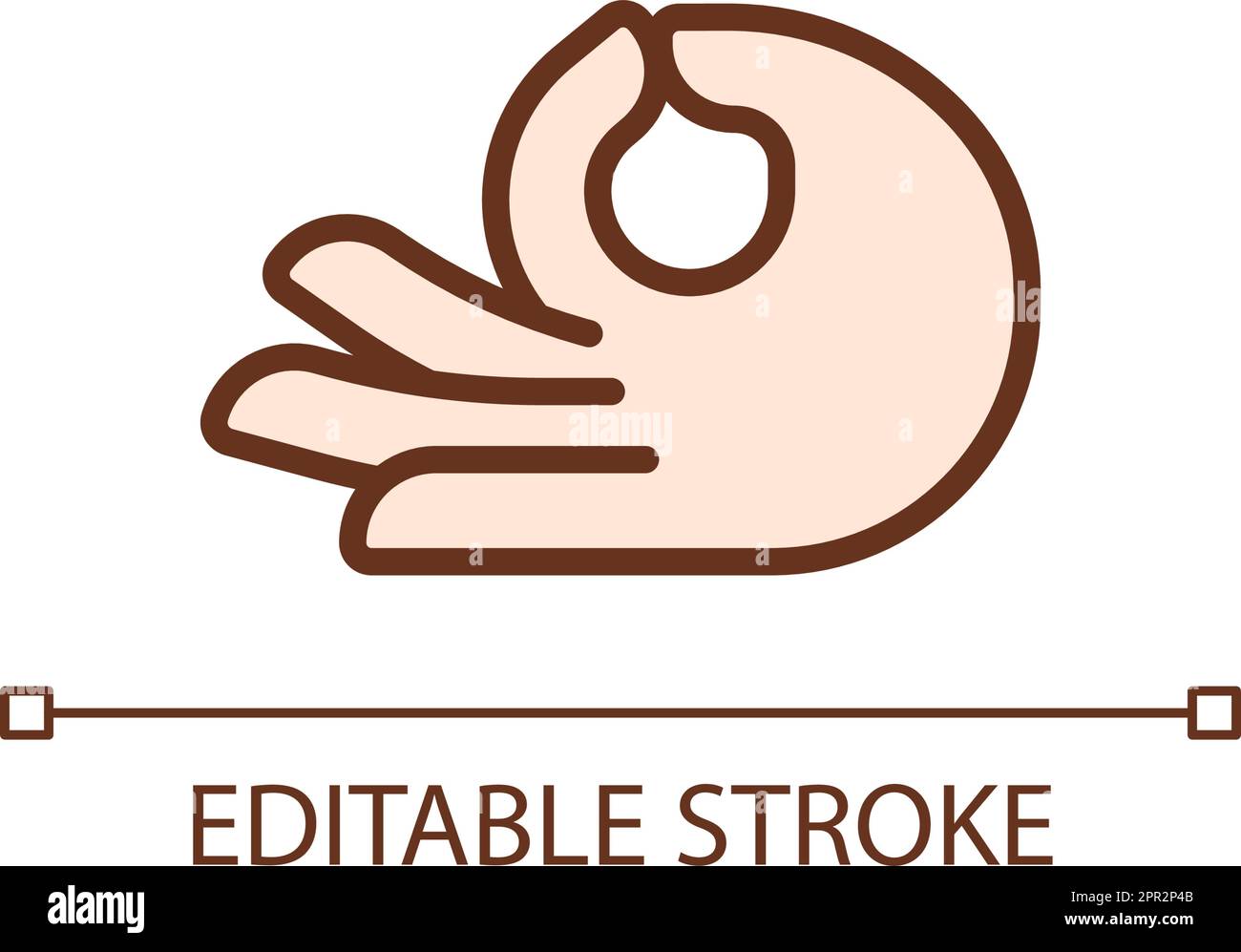 Gyan mudra vector Stock Vector Images - Alamy