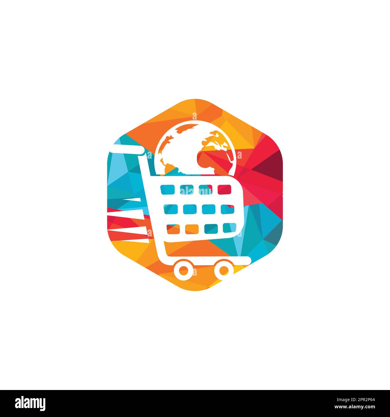 Globe shopping cart vector logo design. Online Shop logo designs ...